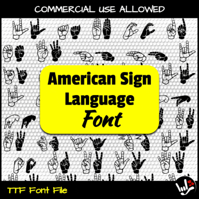 ASL Font (Type In ASL) - American Sign Language - Able Lingo ASL