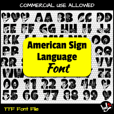 ASL Font (Type In ASL) - American Sign Language - Able Lingo ASL