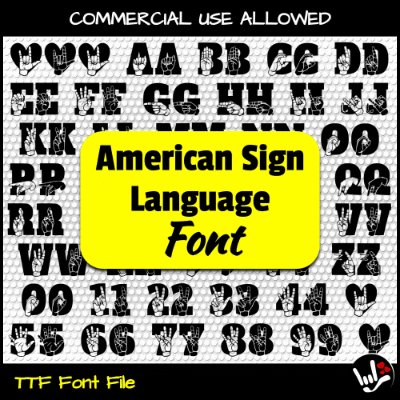 ASL Font (Type In ASL) - American Sign Language - Able Lingo ASL