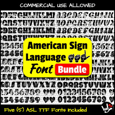 ASL Font (Type In ASL) - American Sign Language - Able Lingo ASL